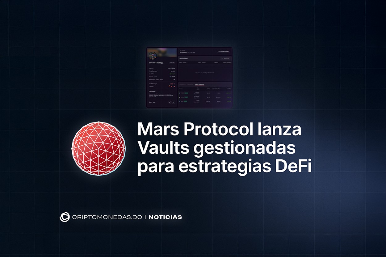 Mars Protocol lanza Vaults gestionadas para estrategias DeFi
